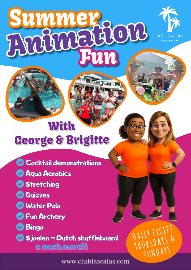 Kids Club and Animation Schedule Summer 2025 | Club Las Calas